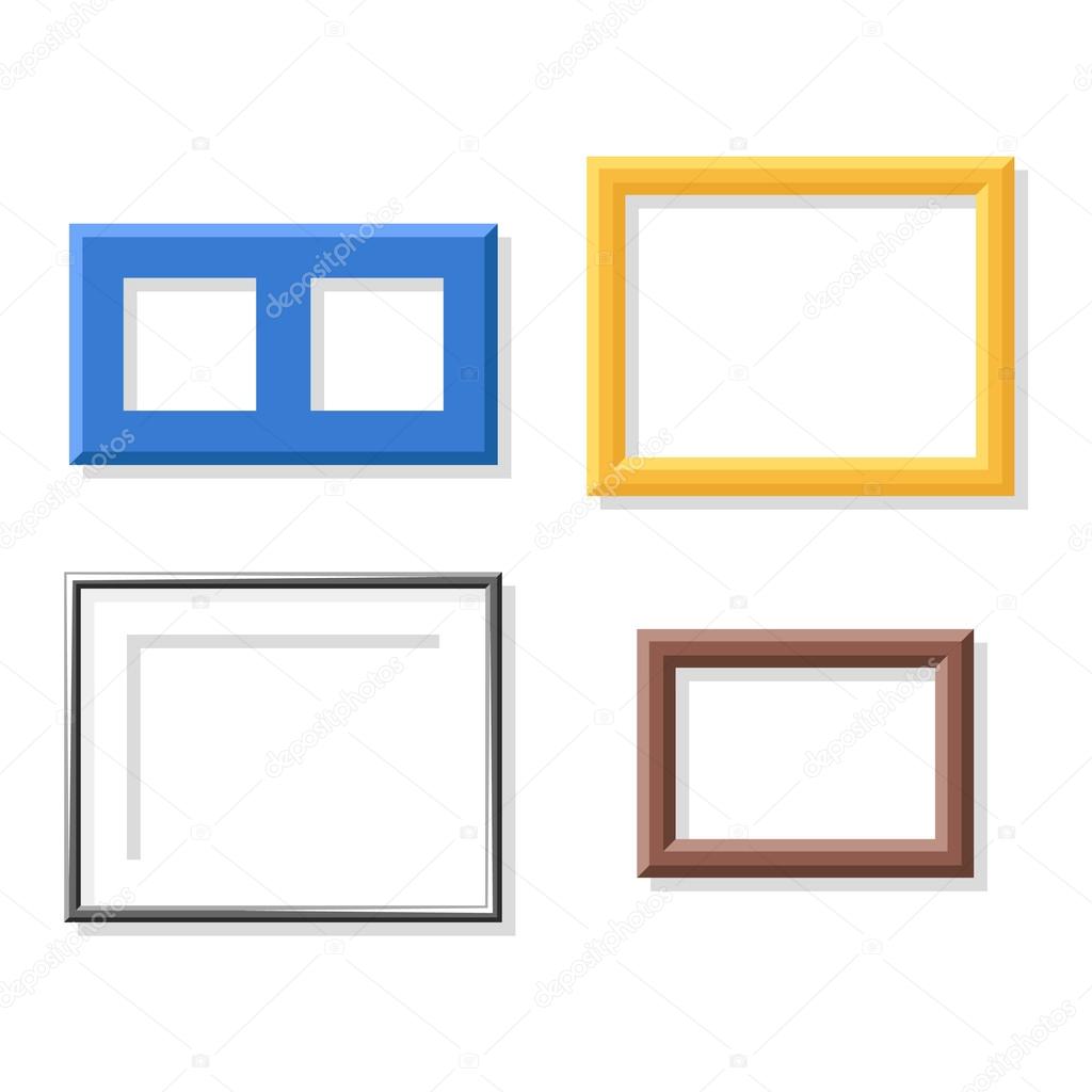 Photo frame vector set. Stock Vector by ©adekvat 120161348