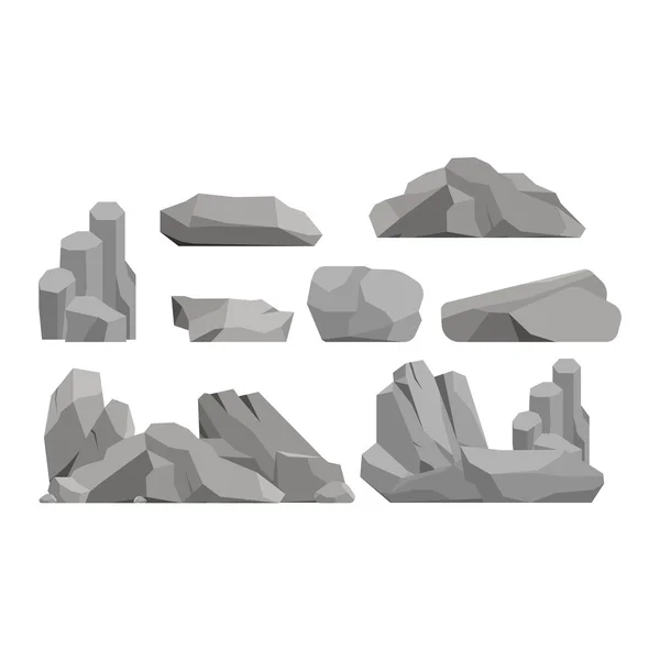 Rocks and stones vector illustration — Stock Vector © adekvat #122324312