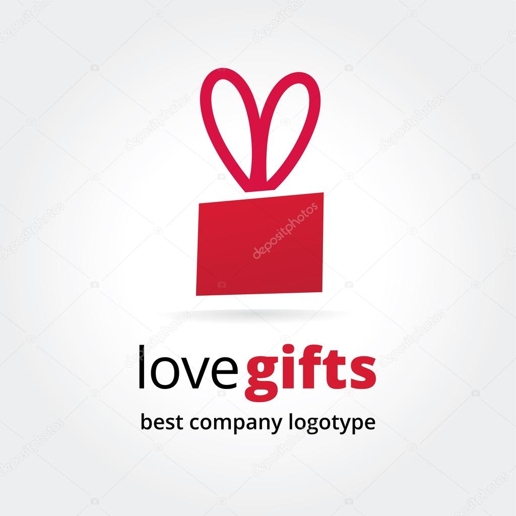 Presentes Logo Presente Do Logotipo Do Vetor Ilustração Do Vetor