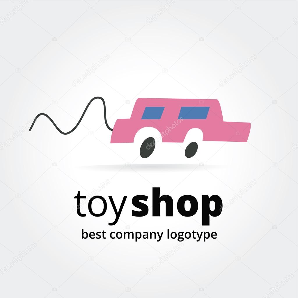 Mustaches logo for car | Abstract toy car logo icon concept isolated on ...