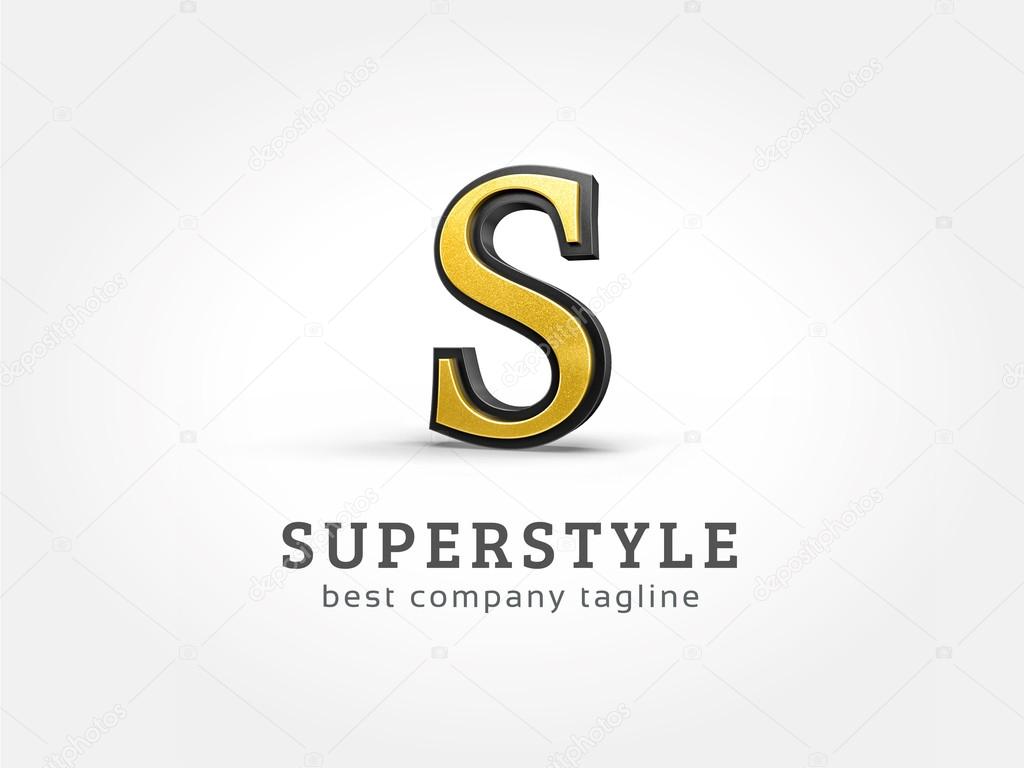 Abstract 3d S character logo icon concept. Logotype template for ...