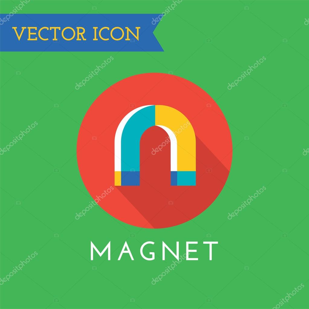 Magnet icon logo. Technology, money or commerce and mobile symbols ...