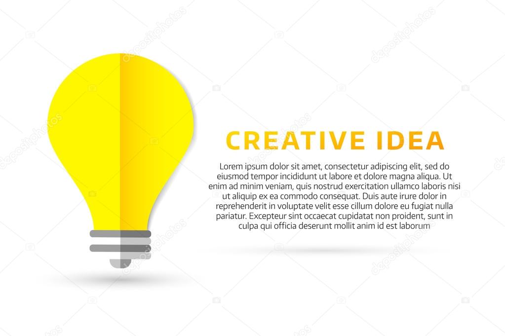 Bulb lamp light idea vector background illustration Stock Vector by ...