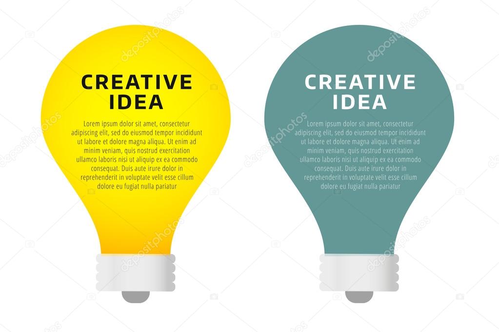 Bulb lamp light idea vector background illustration Stock Vector by ...