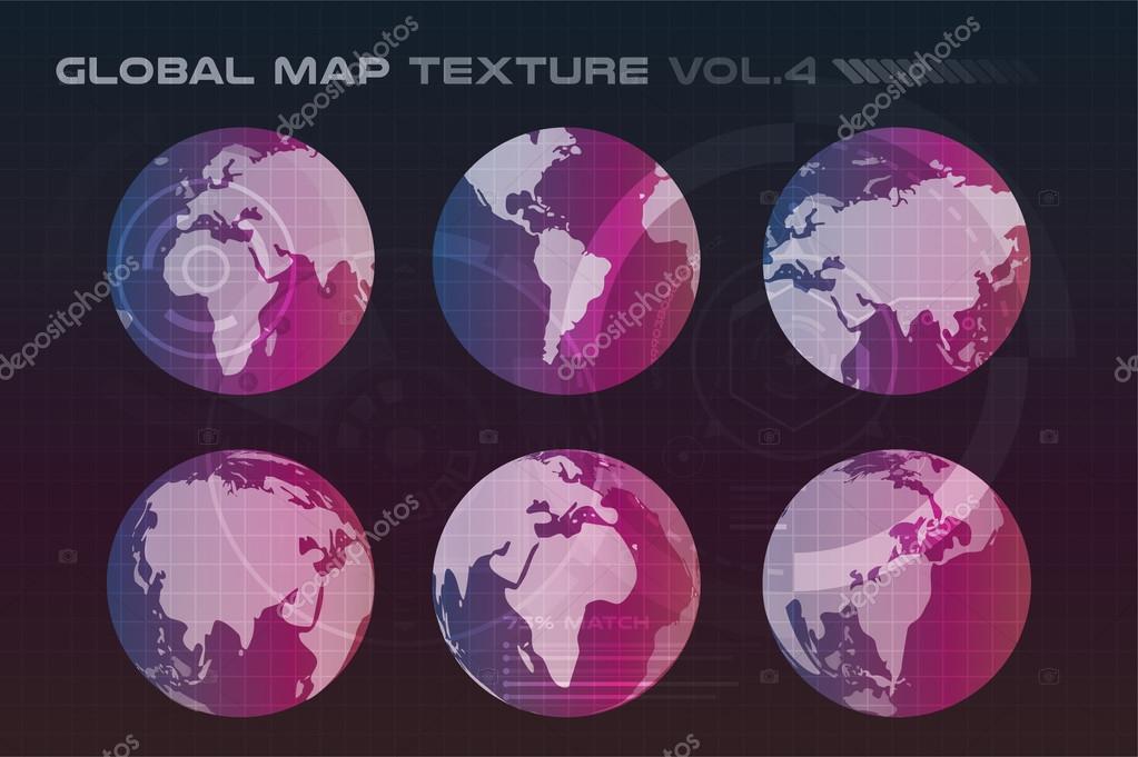 World vector map globe Earth texture Stock Vector by ©adekvat 85022482