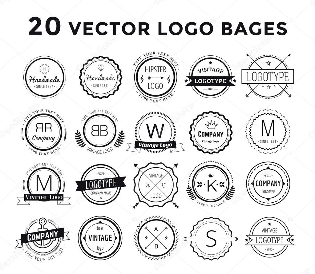Massive logo set bundle vector Stock Vector Image by ©adekvat #86011490