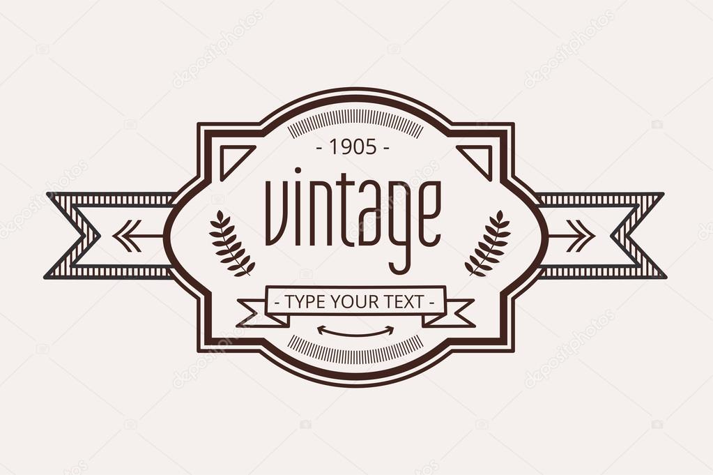 Vintage old style logo icon template — Stock Vector © adekvat #86065752