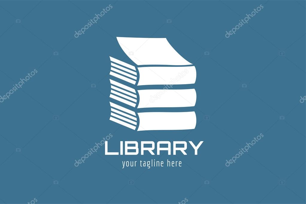 Libros vector logo icono vector, gráfico vectorial © adekvat imagen ...