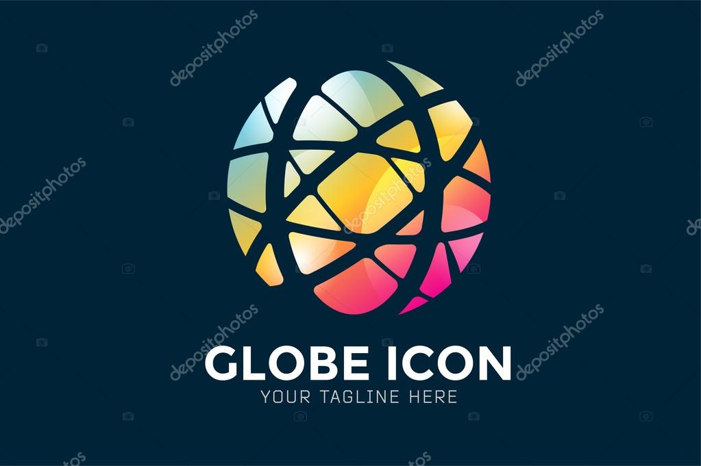Vector abstract earth globe logo design 스톡 벡터 - ©adekvat 88111638