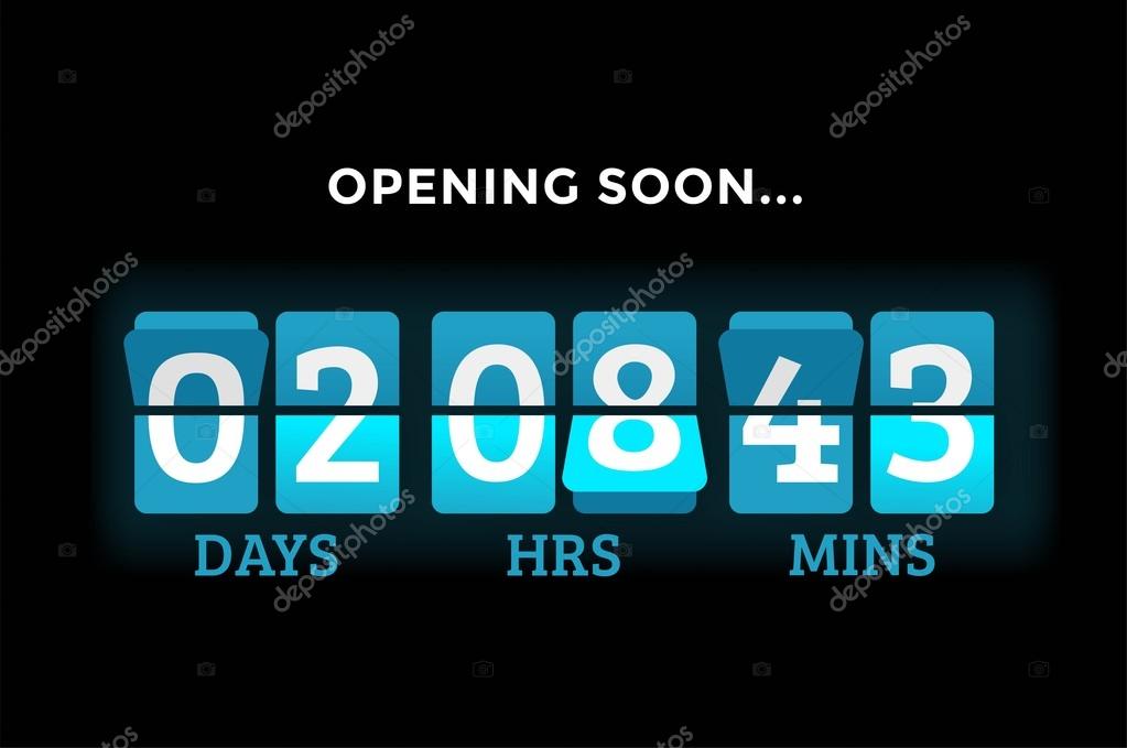 Countdown clock digits board panels timer Stock Vector by ©adekvat 90940766