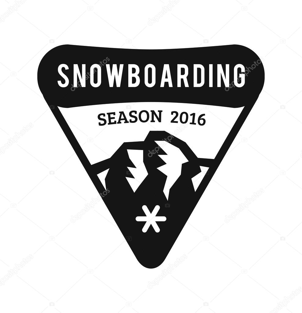 Ski resort logo emblems, labels badges vector elements Stock Vector ...