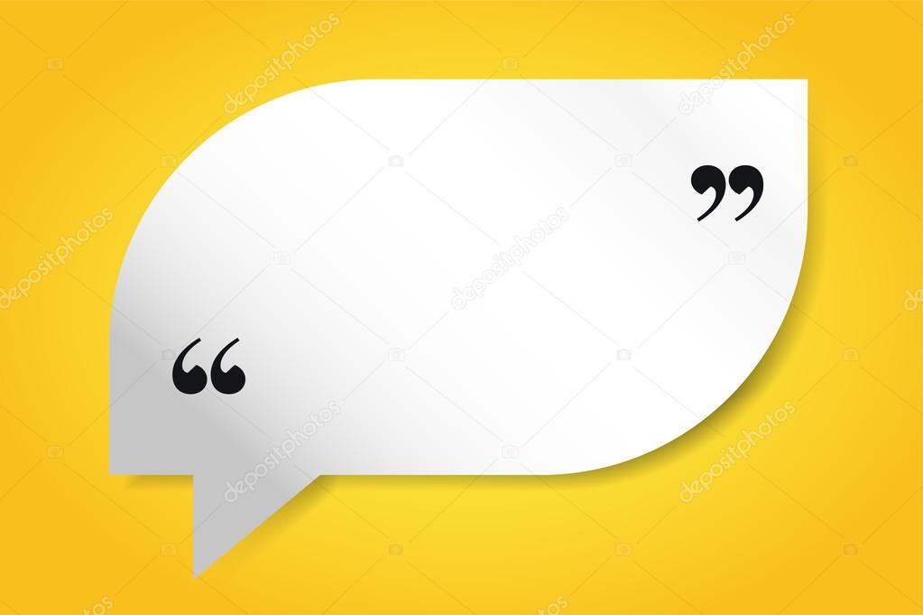 Quote blank template bubble empty design — Stock Photo © adekvat #95553194