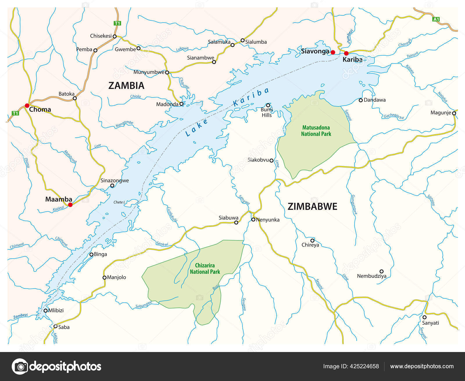 Zambezi River Map