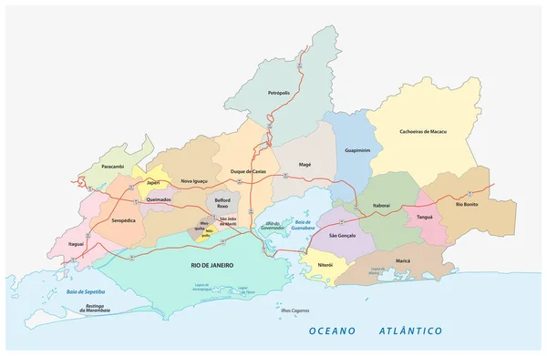 Imagens vetoriais Mapa do rio de janeiro | Depositphotos