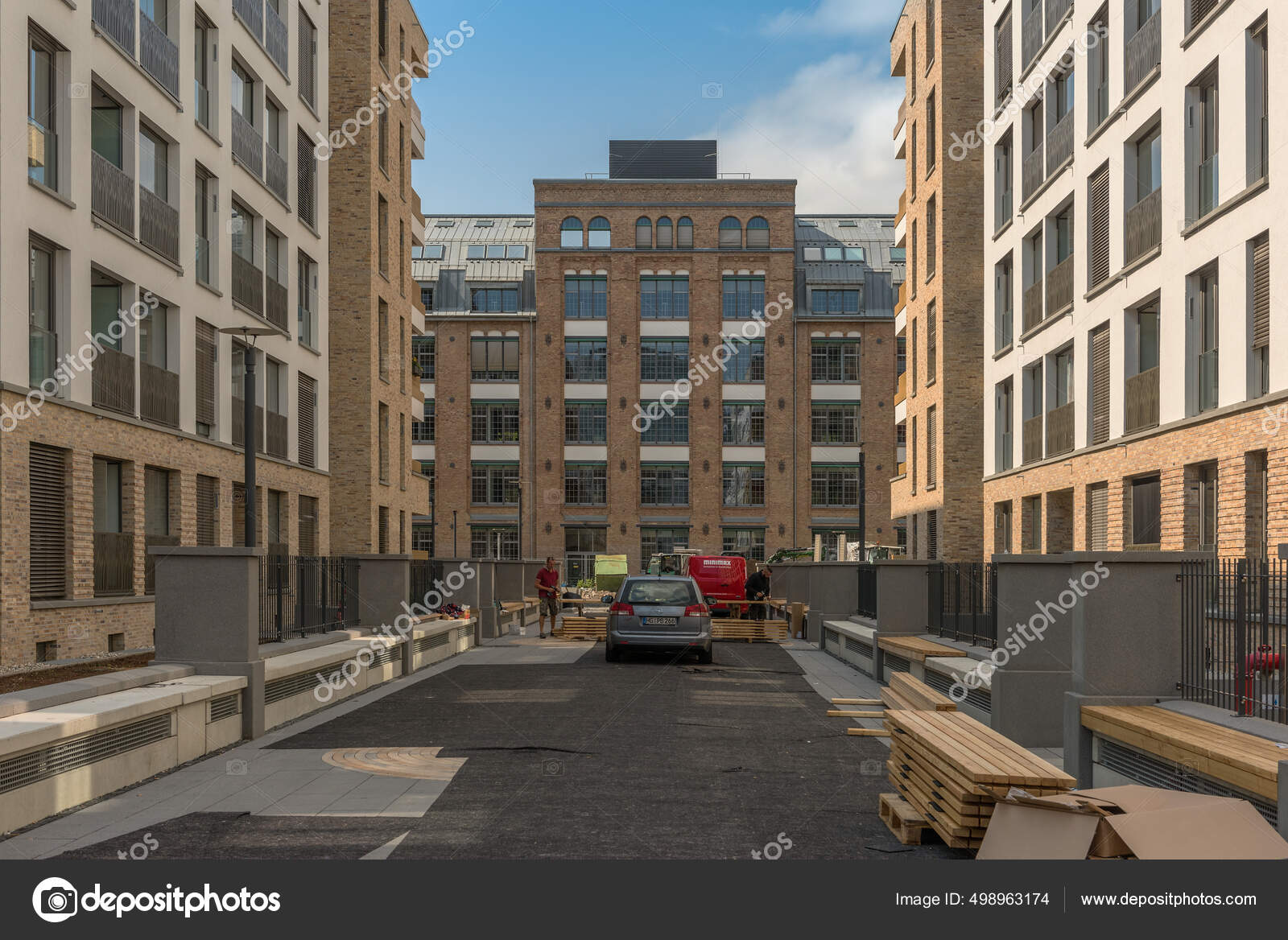 Restored Industrial Building Gallus District Frankfurt Main Germany ...