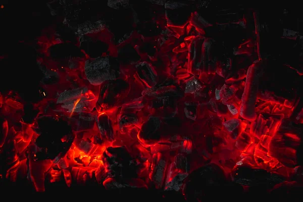 hot red coals among black ash, wallpapers for mobile devices, abstract ...