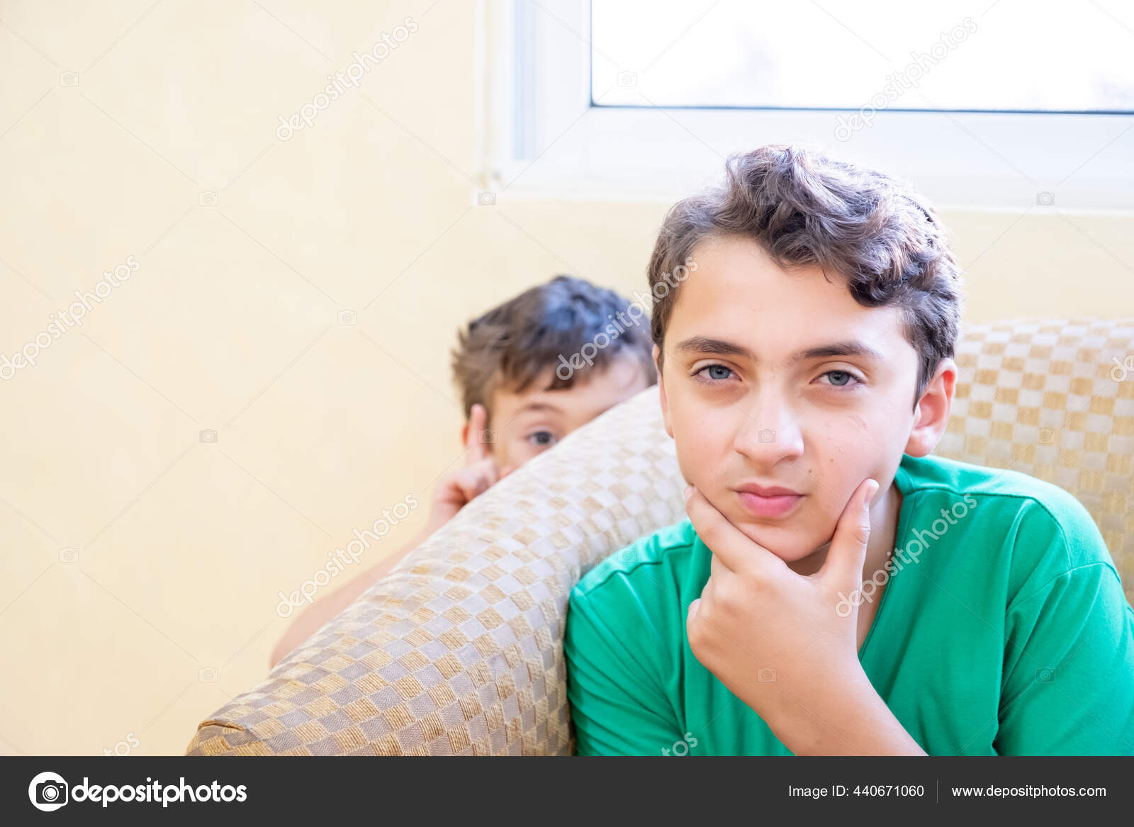 Two Happy Arabic Brothers Having Fun Together — Stock Photo © dieasaob #440671060