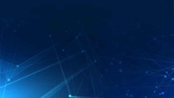 Abstract blue polygon tech network with connect technology background ...