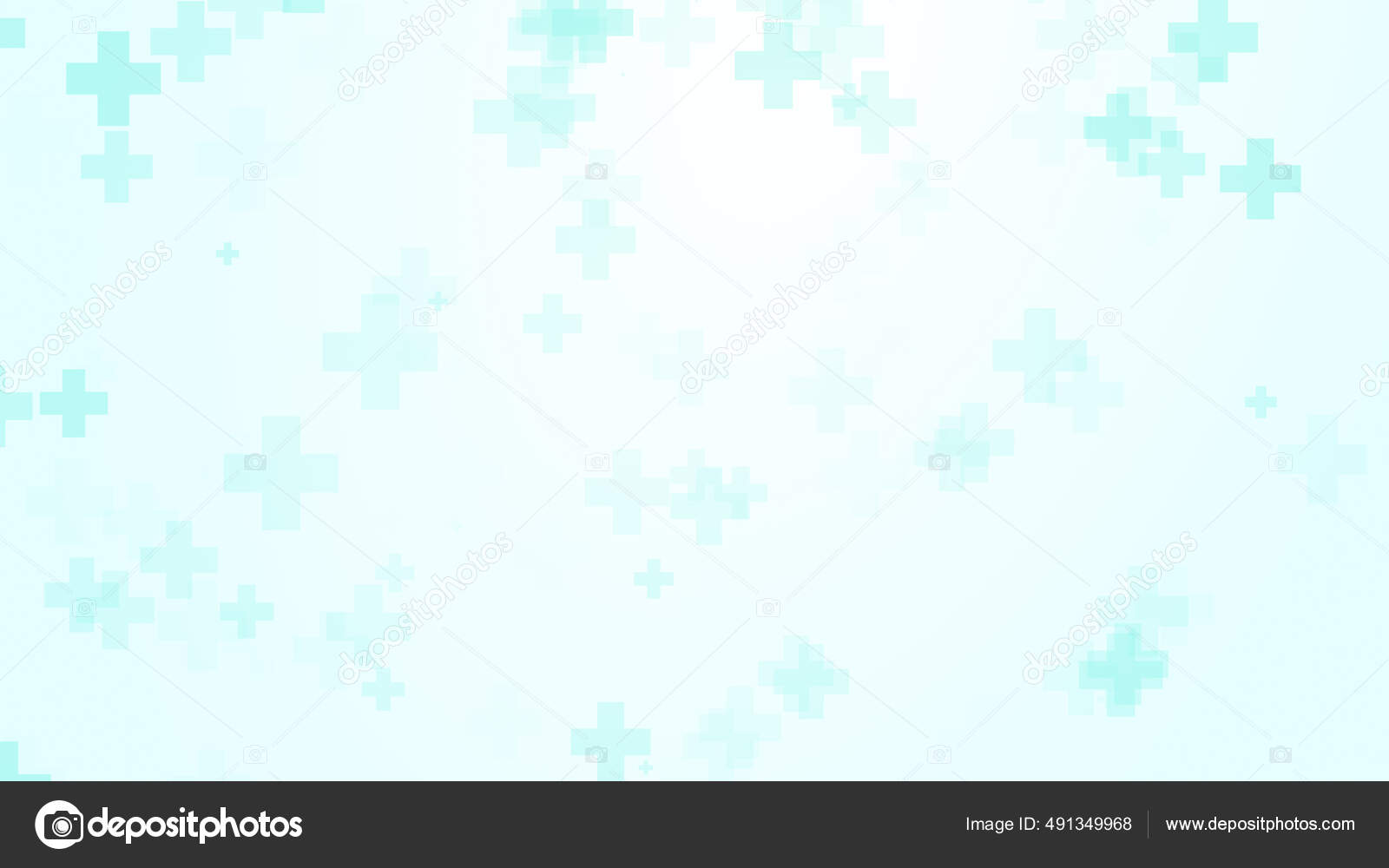 Abstract Medical Blue Cross Pattern White Background Graphic ...
