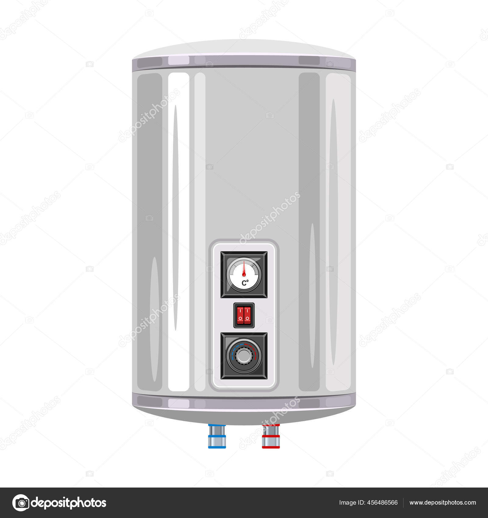 Water boiler vector icon.Cartoon vector icon isolated on white ...