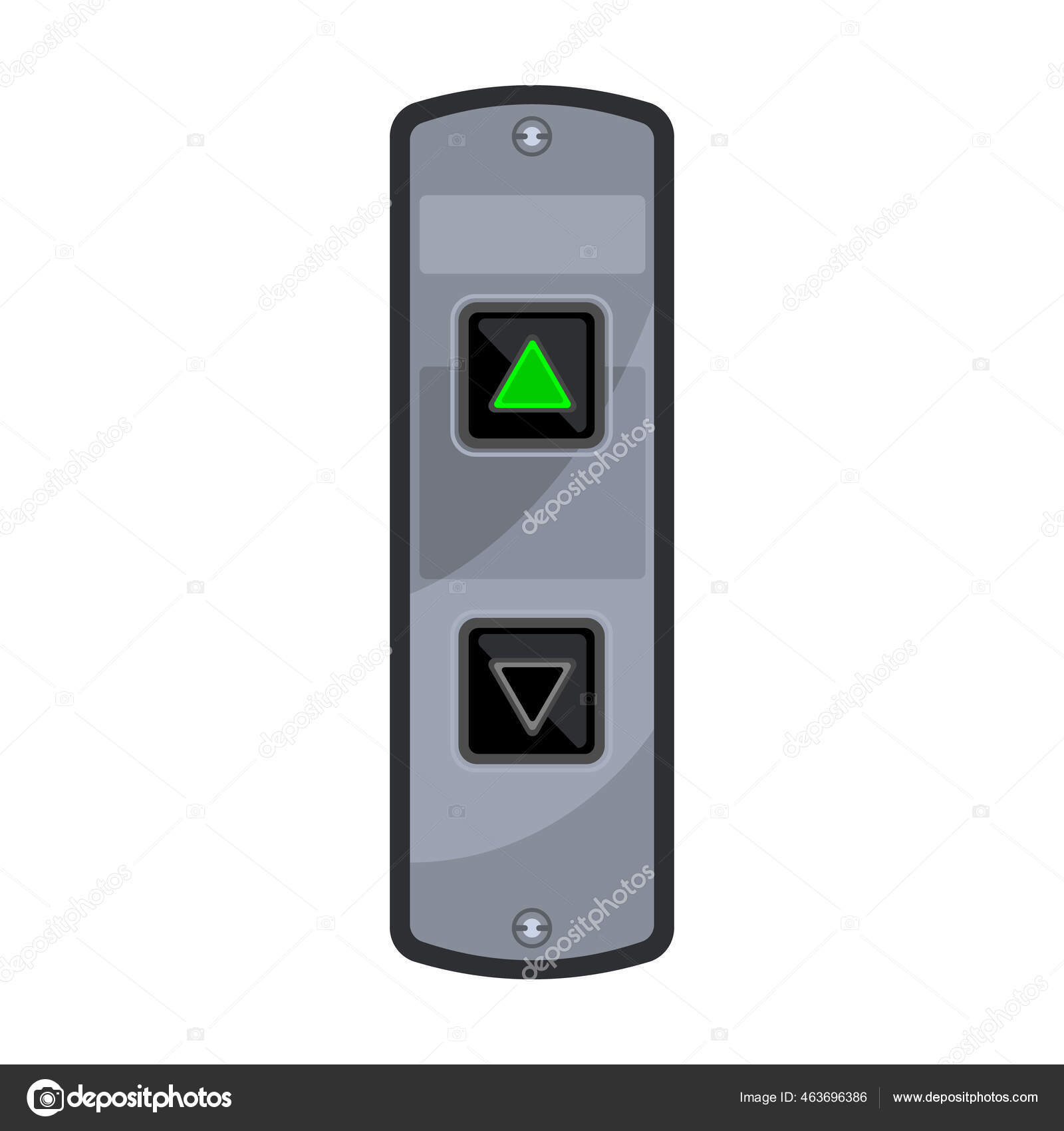Elevator panel vector icon.Cartoon vector icon isolated on white ...