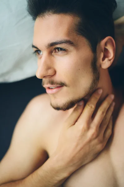 Man in bed — Stock Photo © curaphotography #8512489