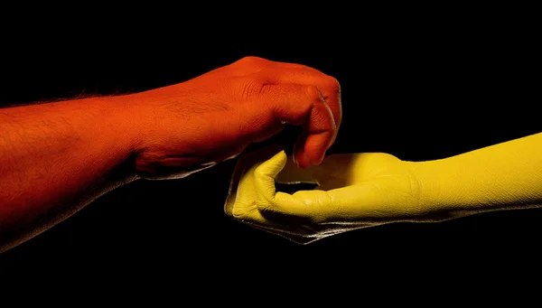 Black and yellow hands Stock Photo by ©chika_milan 110244666