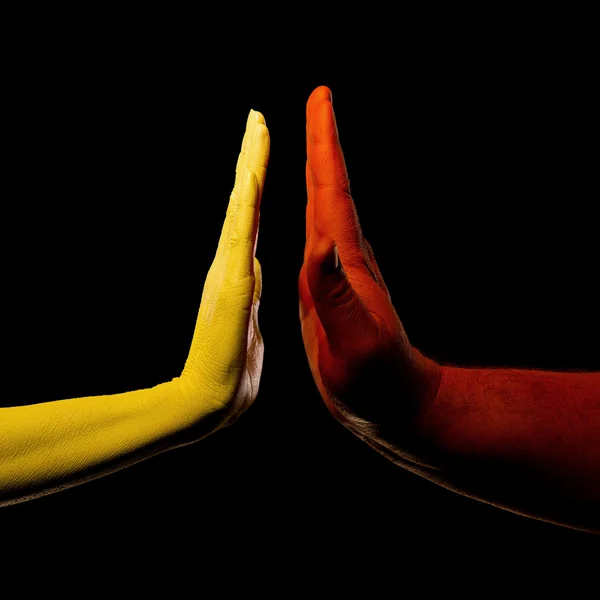 Yellow hands Stock Photos, Royalty Free Yellow hands Images | Depositphotos