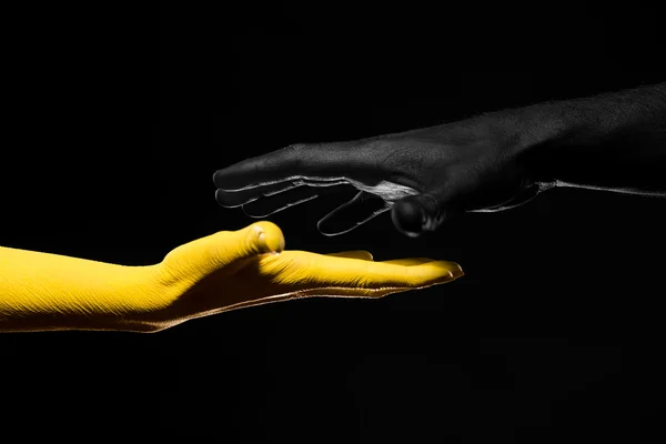 Yellow hands Stock Photos, Royalty Free Yellow hands Images | Depositphotos