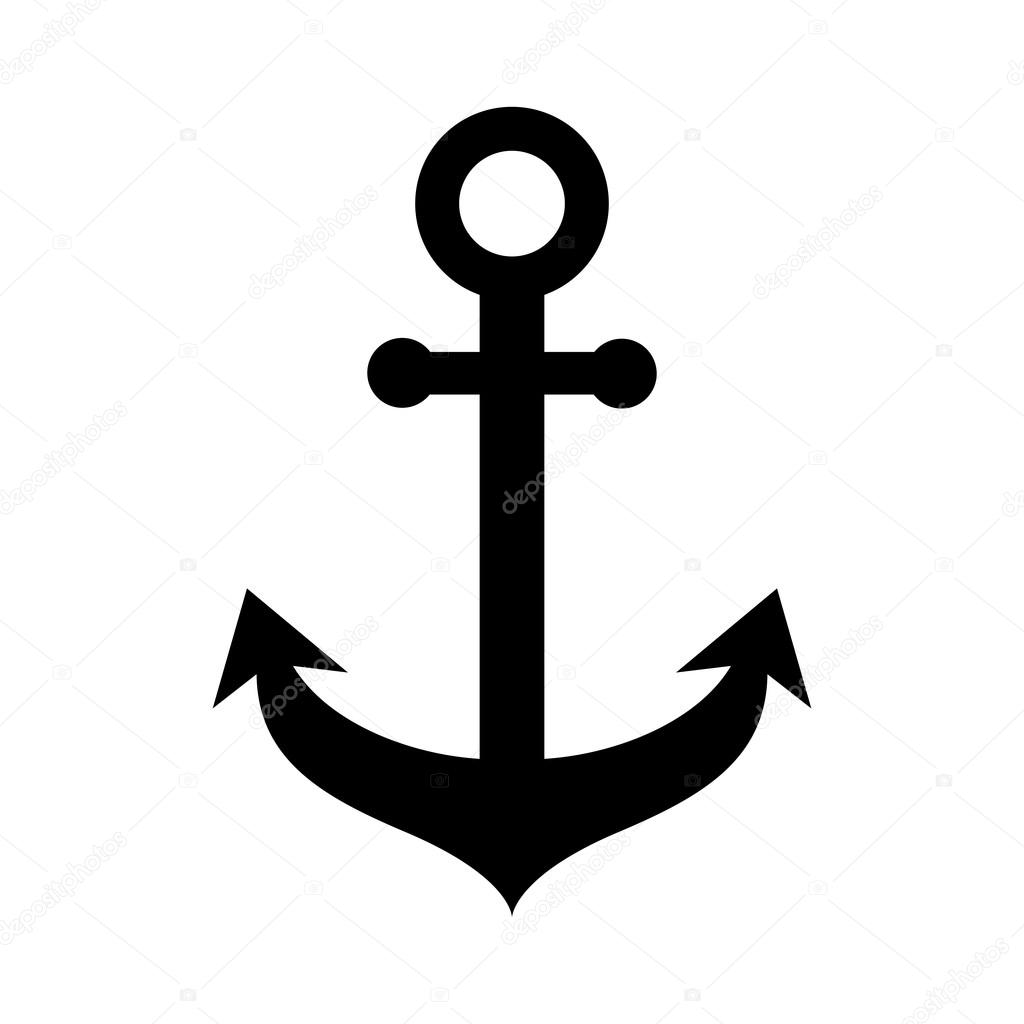 Ancla silueta negra Vector de stock #74335977 de ©bluebright