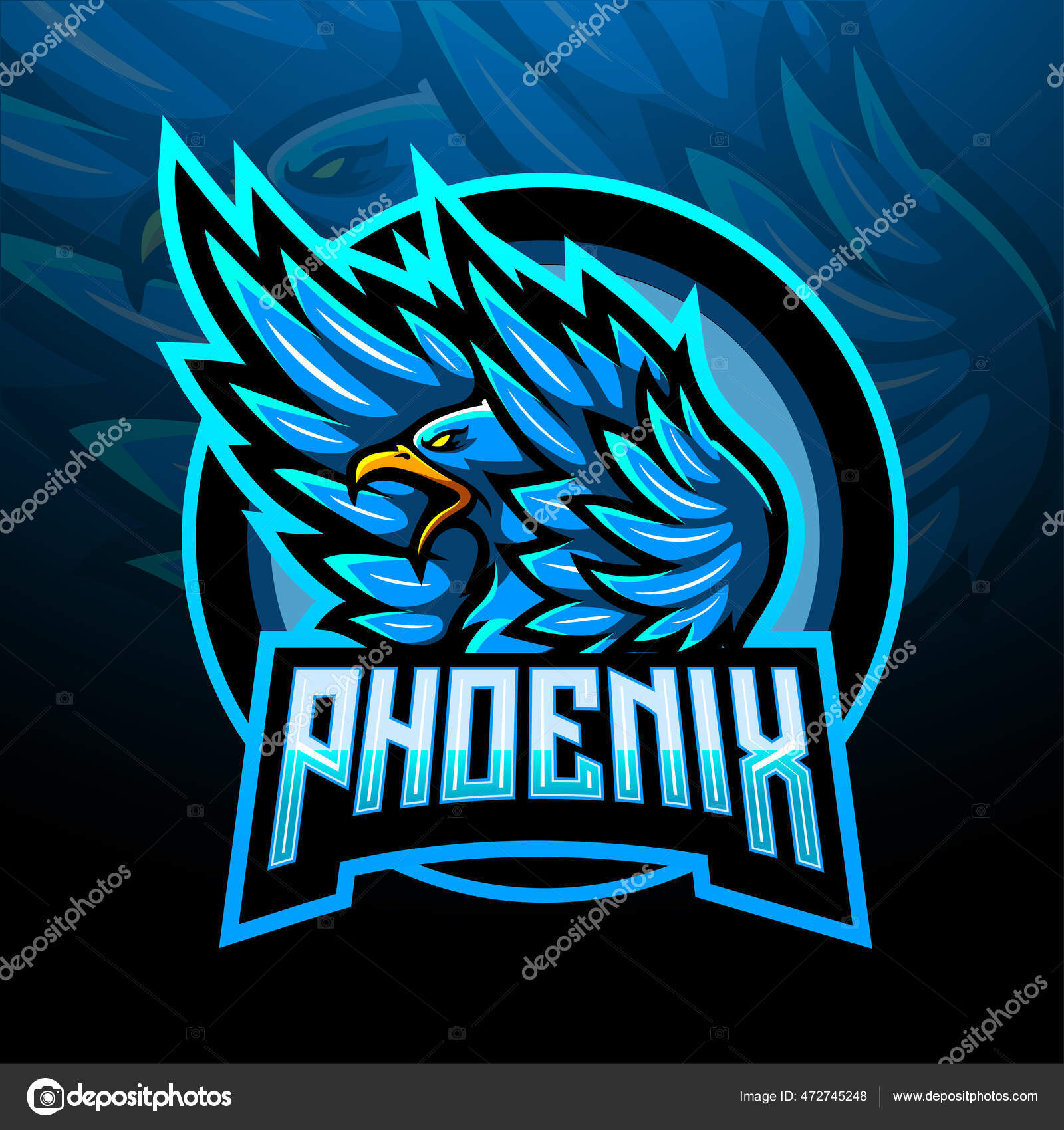 Blue Phoenix Symbol
