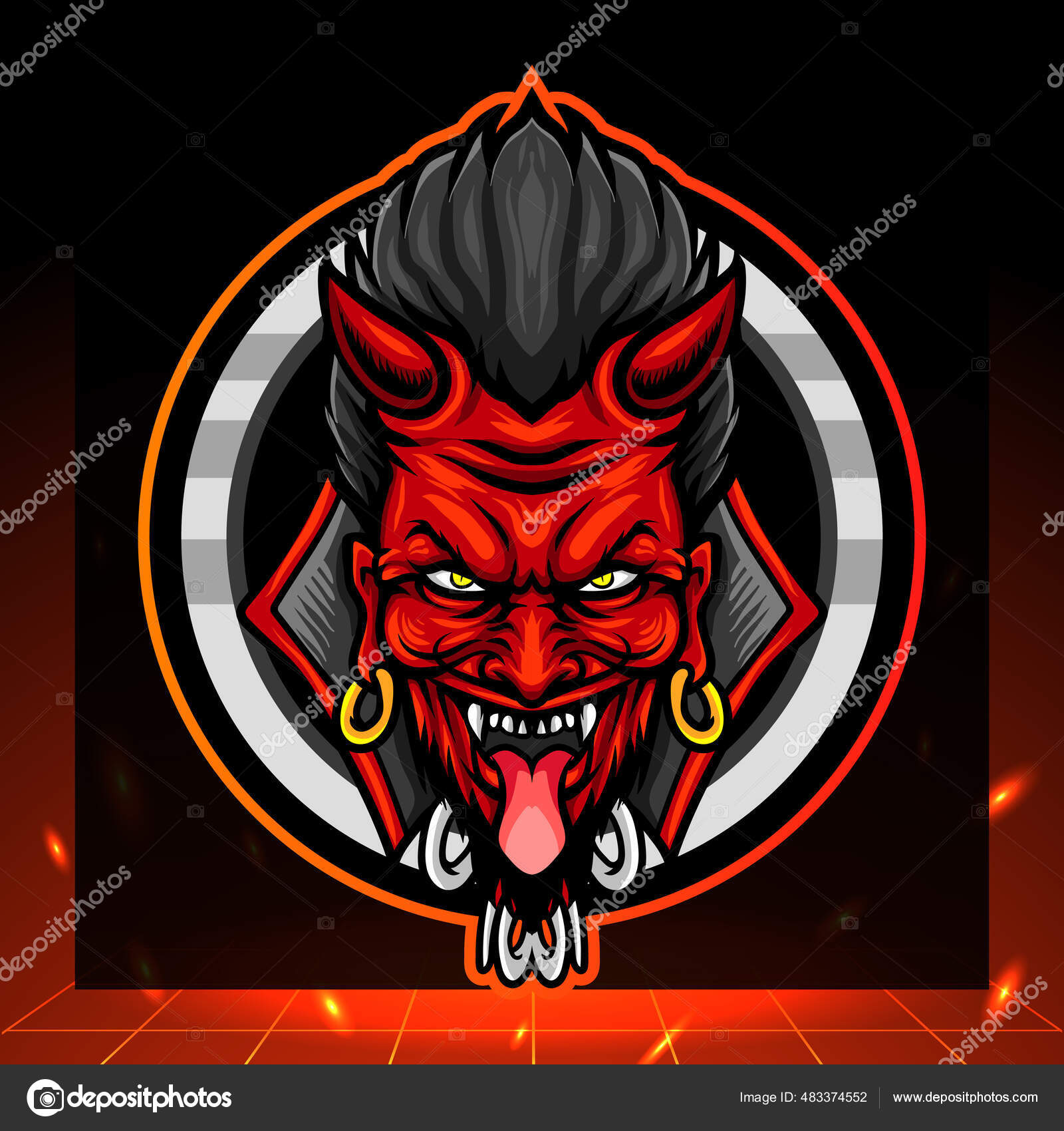 Setan Merah Logo Gambar Logo Setan Png, Vektor, PSD, Dan Clipart