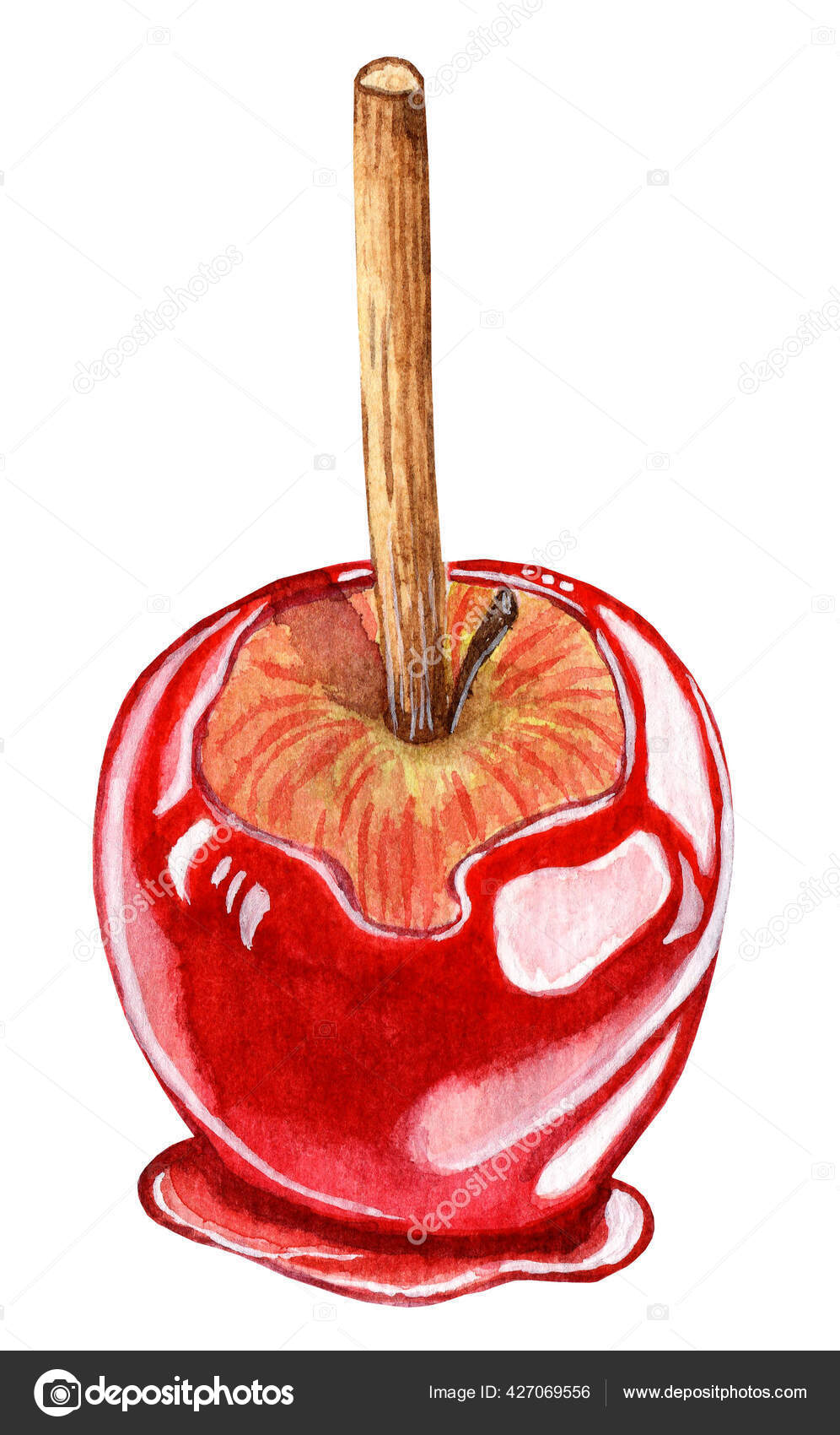 Halloween Caramel Apples Clip Art
