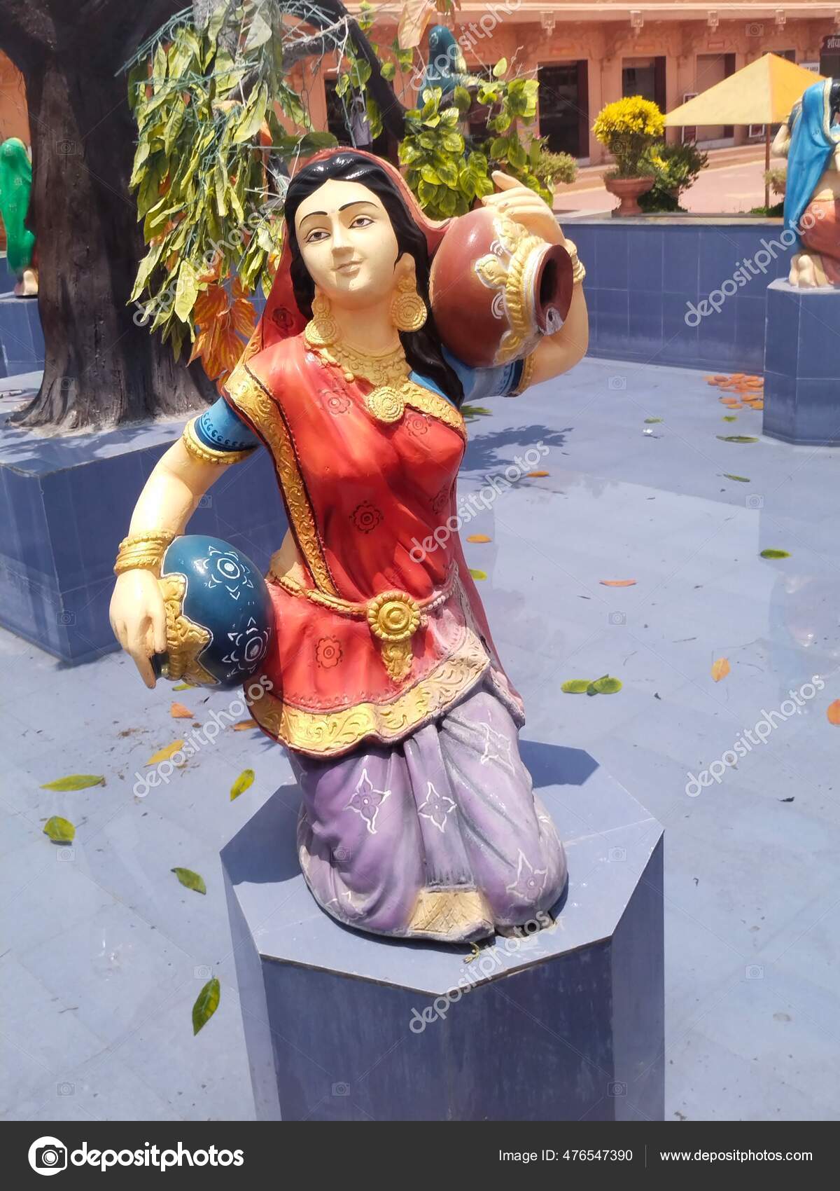 Hindu God Statue Nilkanth Dham Poicha Gujarat India — Stock Photo ...