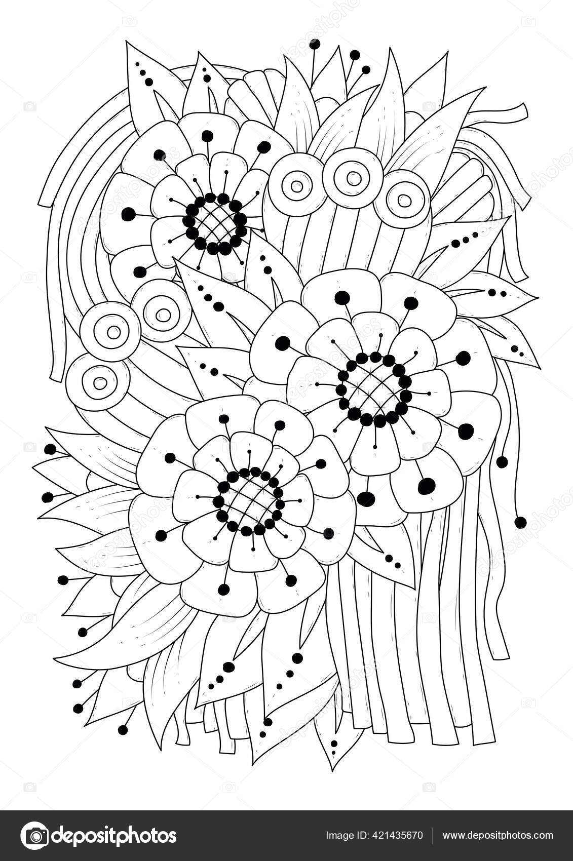 Bloemen Kleurplaten Kleurplaat Flori Colorat Planse Blumen Primavara ...