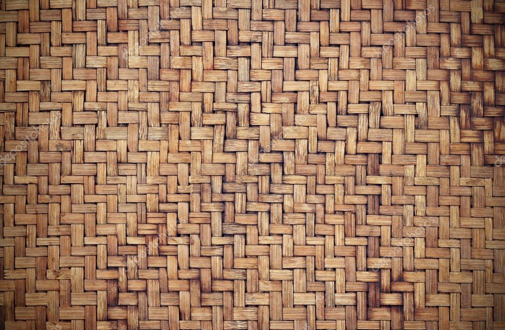 Grunge old nature bamboo basket texture background — Stock Photo ...