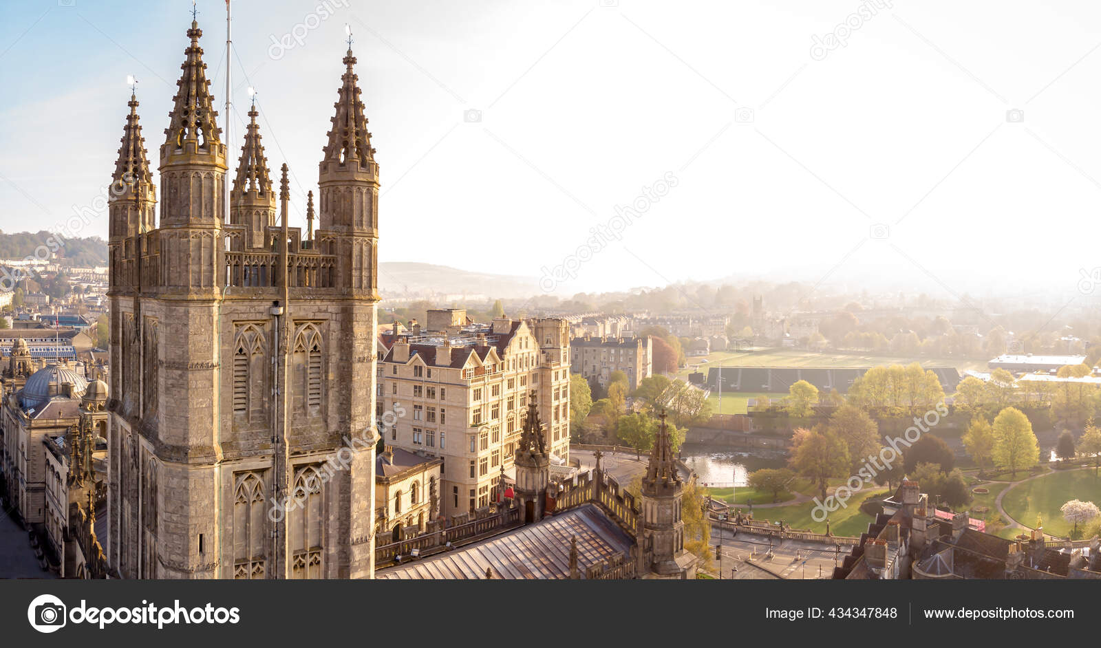 Aerial View Bath Abbey England Stock Photo by ©alexey.fedoren@gmail.com ...