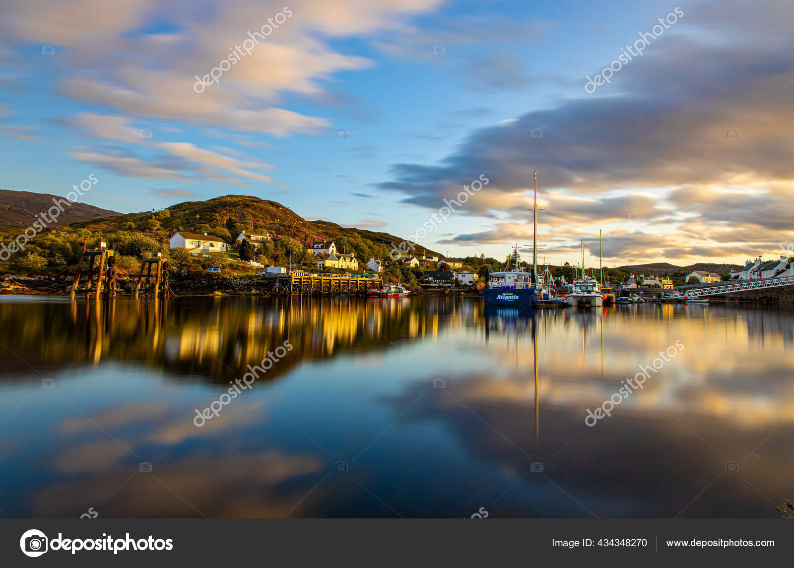 Sunset View Kyleakin Isle Skye Scotland — Stock Editorial Photo ...
