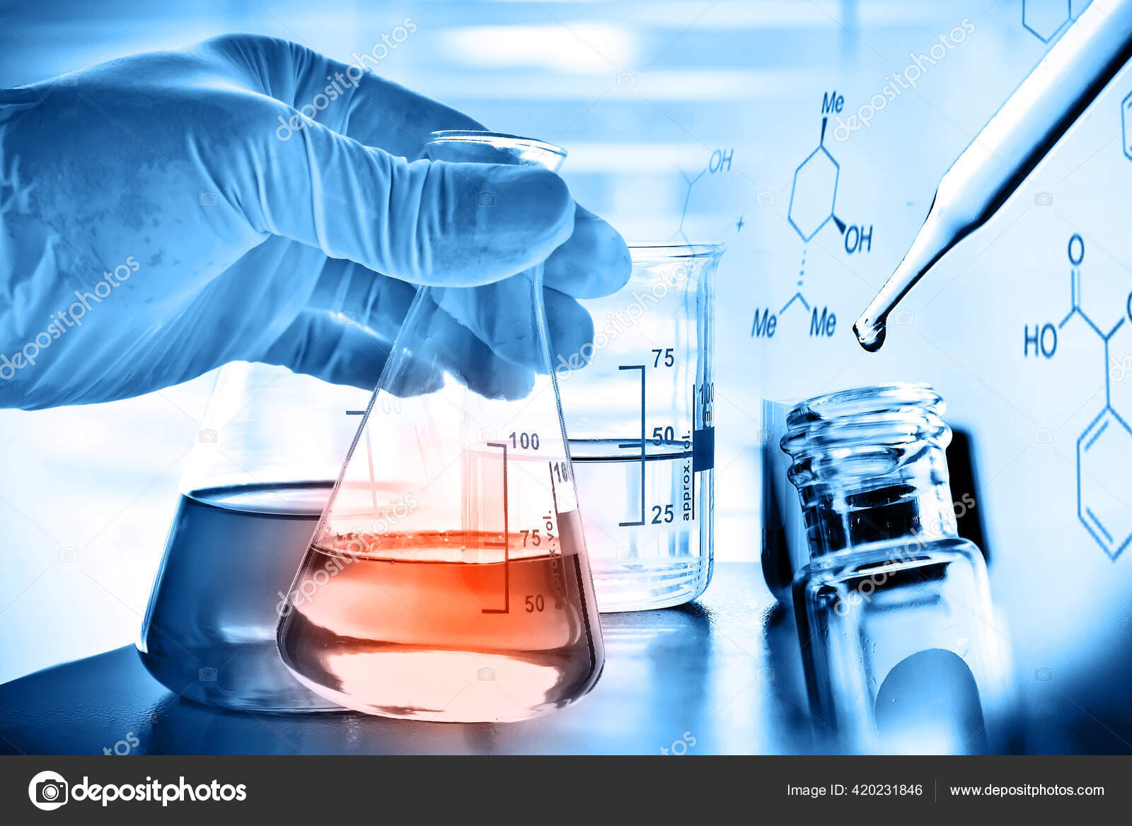 Laboratory Glassware Wallpaper