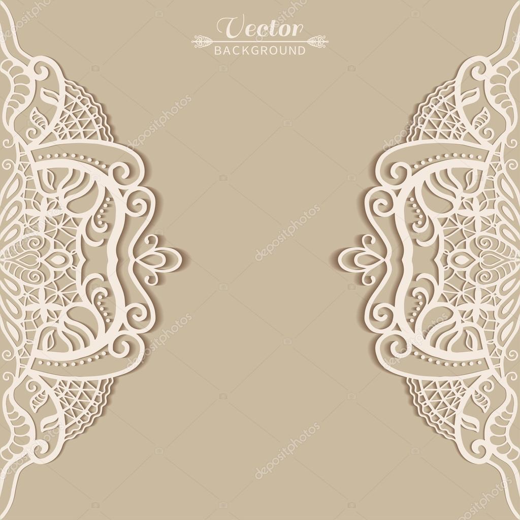 Lace invitation card Stock Vector Image by ©Liukas #58585643
