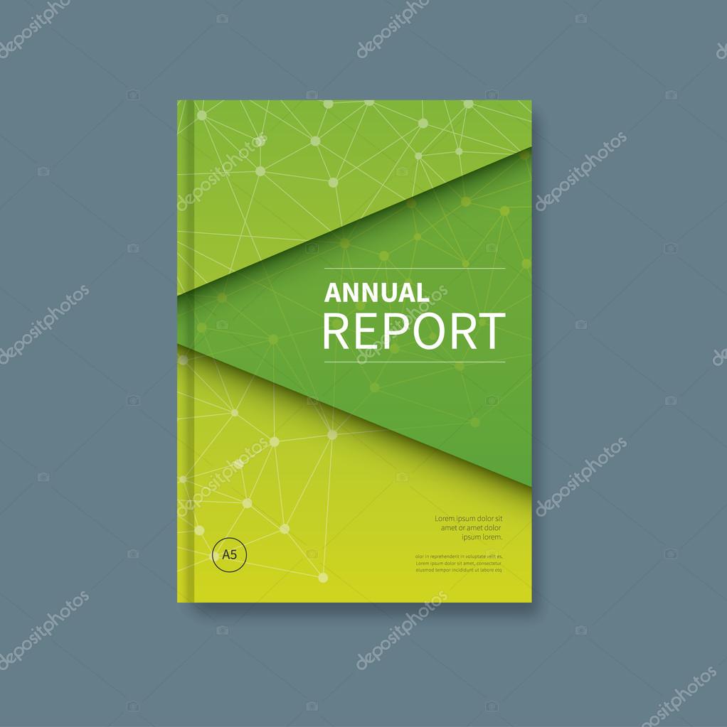Annual report book cover design Stock Vector by ©Phillipes 103184182