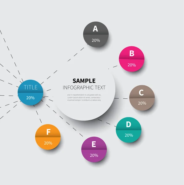 Abstract algorithm template with flat design — Stock Vector © orson #87195928