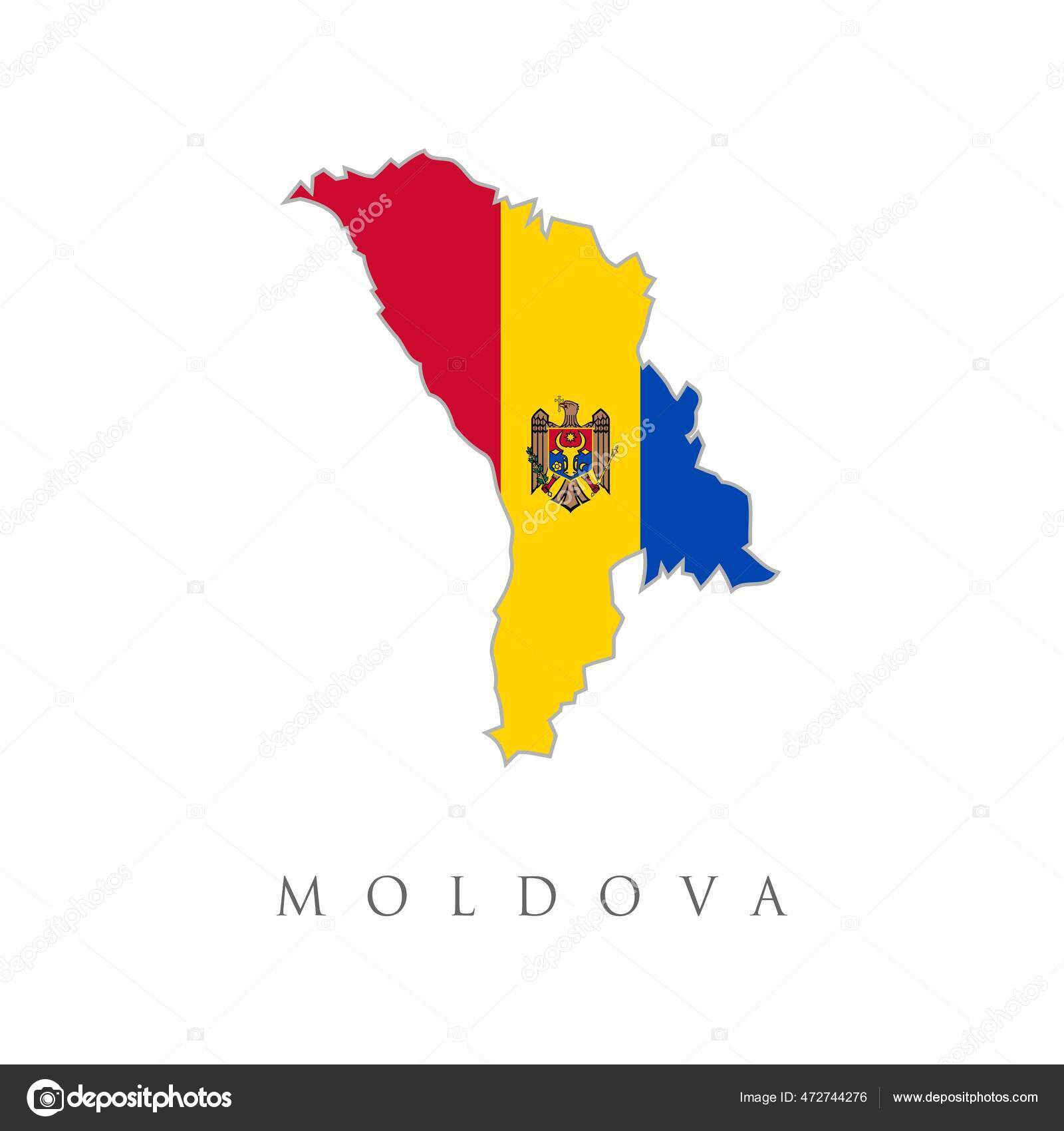 Harta Moldovei Steag Republica Moldova Harta Înaltă Rezoluție Steag ...