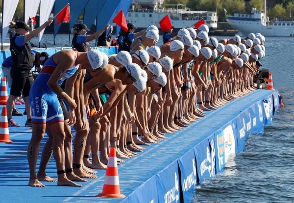 Competitors on start of 100m of Decathlon – Stock Editorial Photo ...