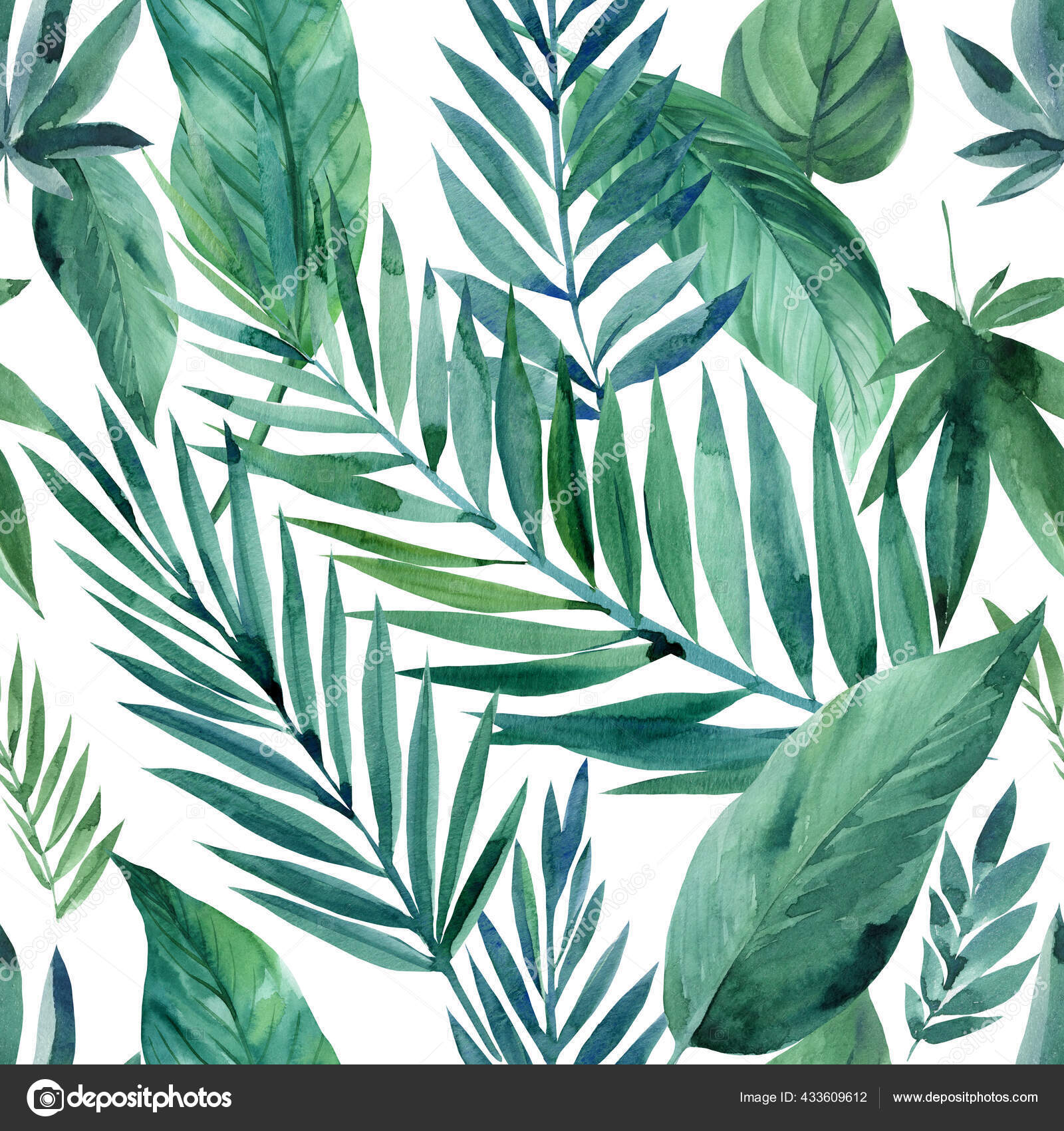 Green Leaf Wallpaper Pattern