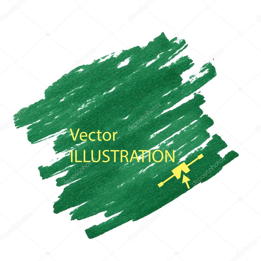 Colorful green marker stain. Stock Vector by ©altelia 107662720