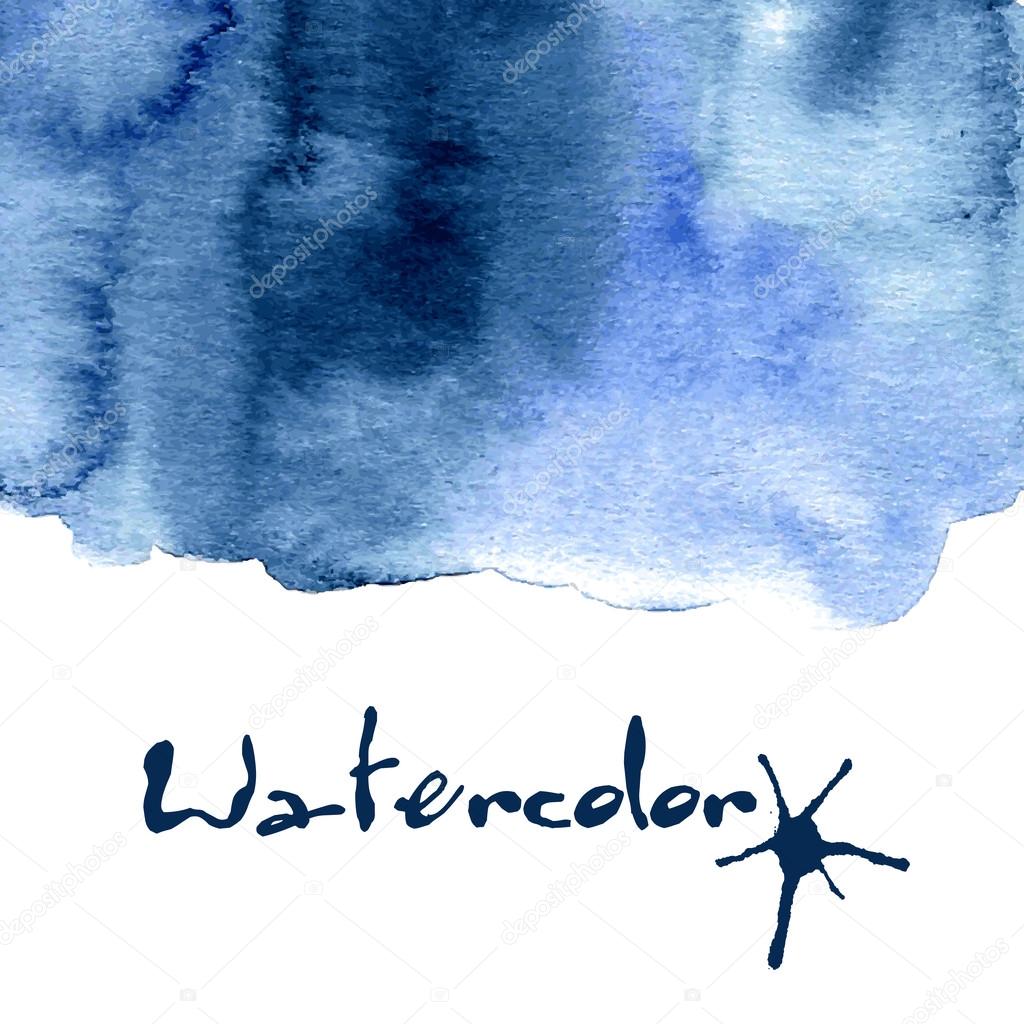 Blue watercolor dark gradient Stock Vector by ©altelia 107663150