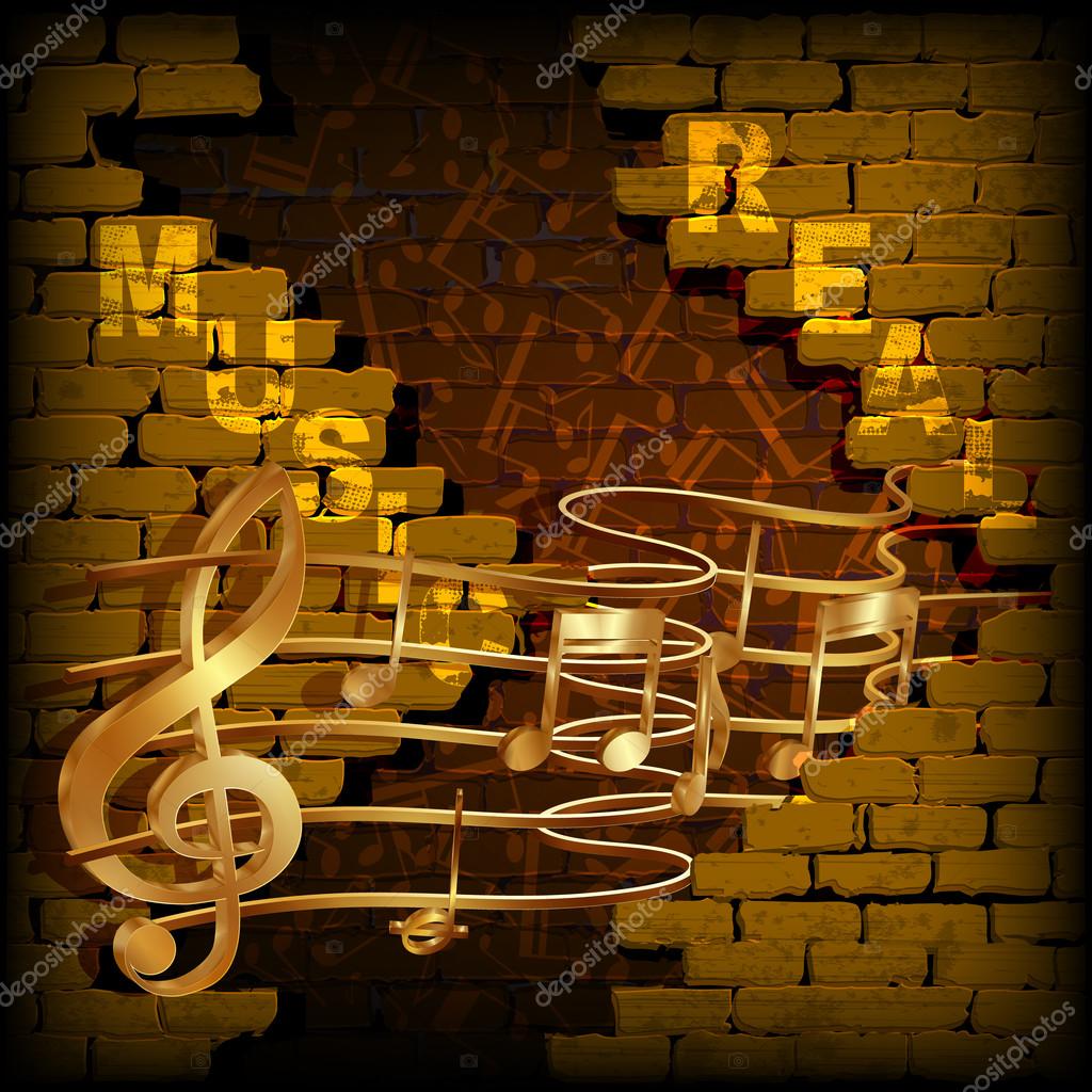 Background music break in the wall Stock Vector Image by ©Yegen ...