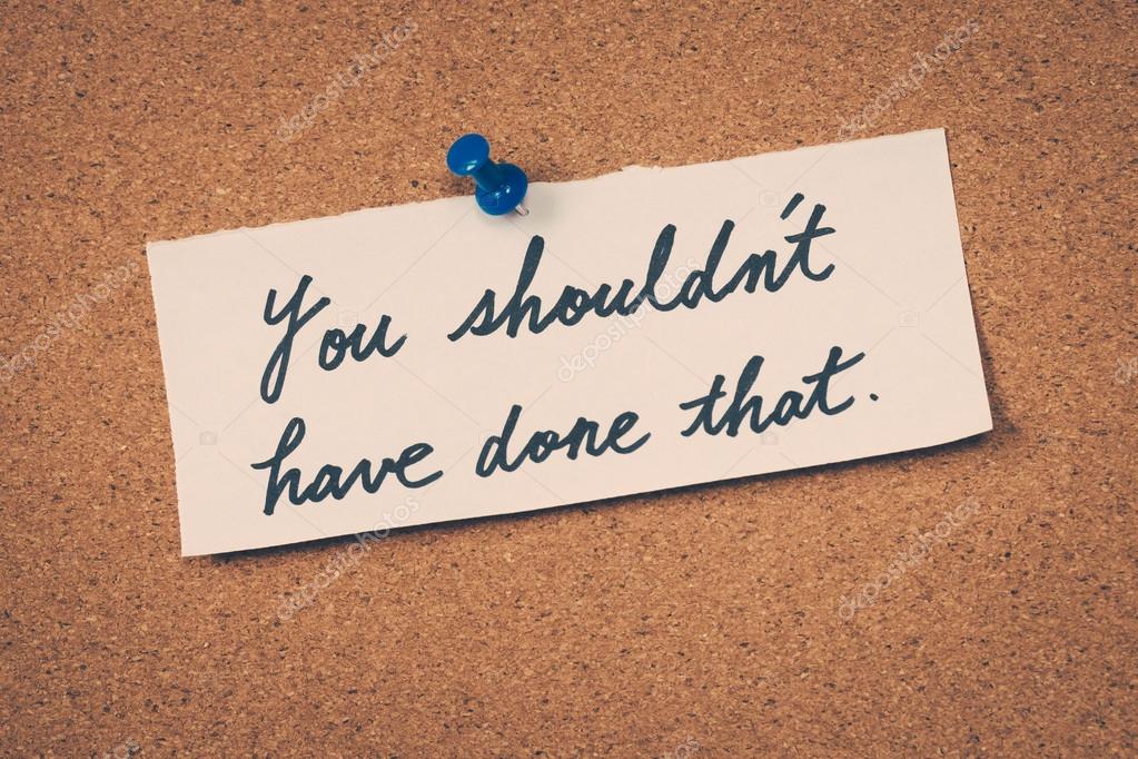 You shouldn't have done that — Stock Photo © sean824 #81180810