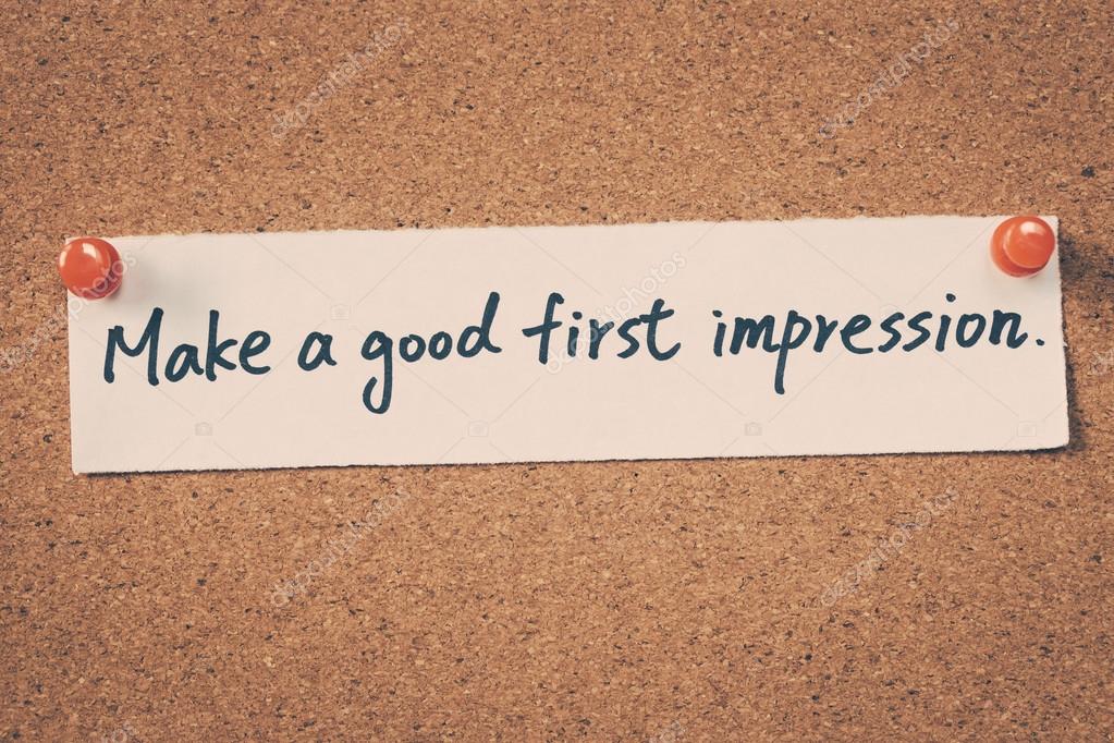 Make a good first impression — Stock Photo © sean824 #85954110